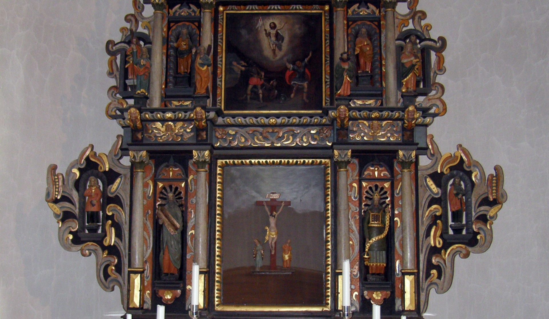 Altertavlen i Norderhov kirke (1682) – Document Sverige