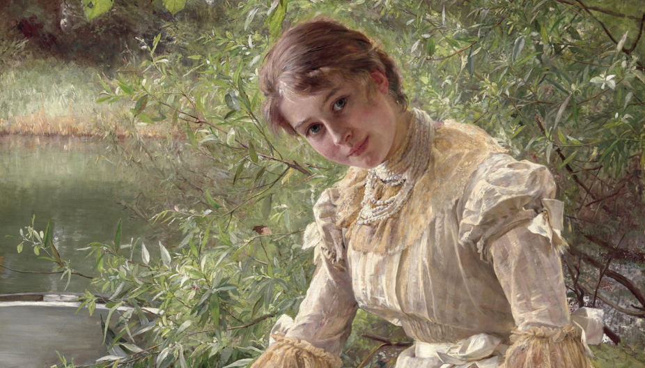 Portræt af kunstneren Marie Triepcke (1885). – Document Sverige